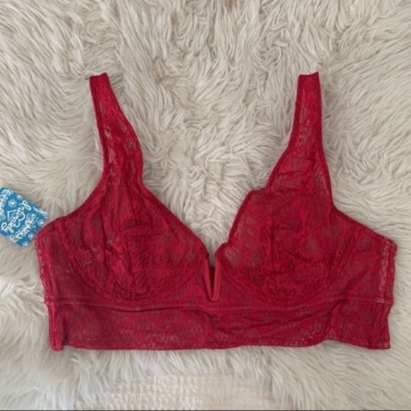 Free People Intimates And Sleepwear Free People Red Lace Tameeka